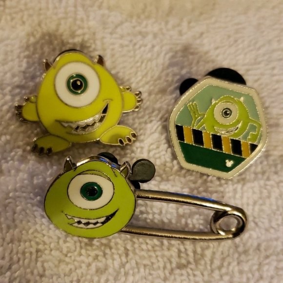 Disney | Accessories | Euc Disneys Toy Story Mike Wazowski Pins | Poshmark